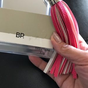 bp | Accessories | Bp Fits Iphone 78 W Pink Tassel Bnib | Poshmark